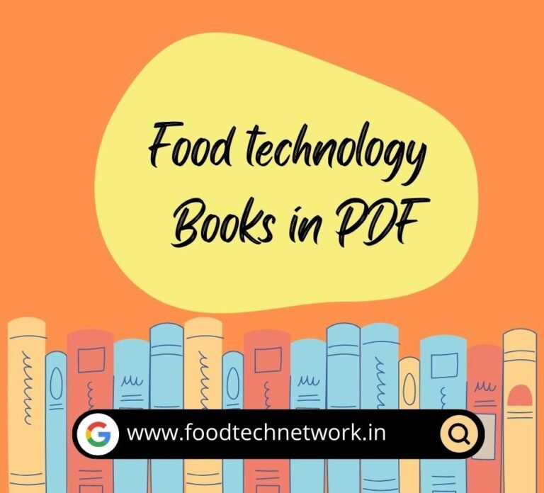 Food technology Books - foodtechnetwork