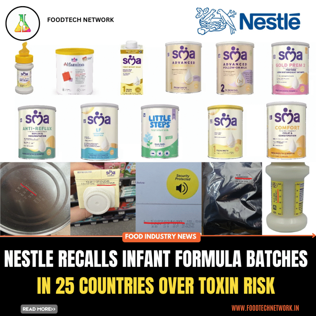 Nestle recalls infant formula batches in 25 countries over toxin risk ...